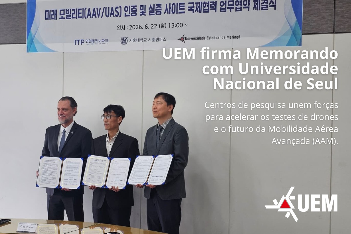 UEM firma parceria em mobilidade aérea com instituições sul-coreanas